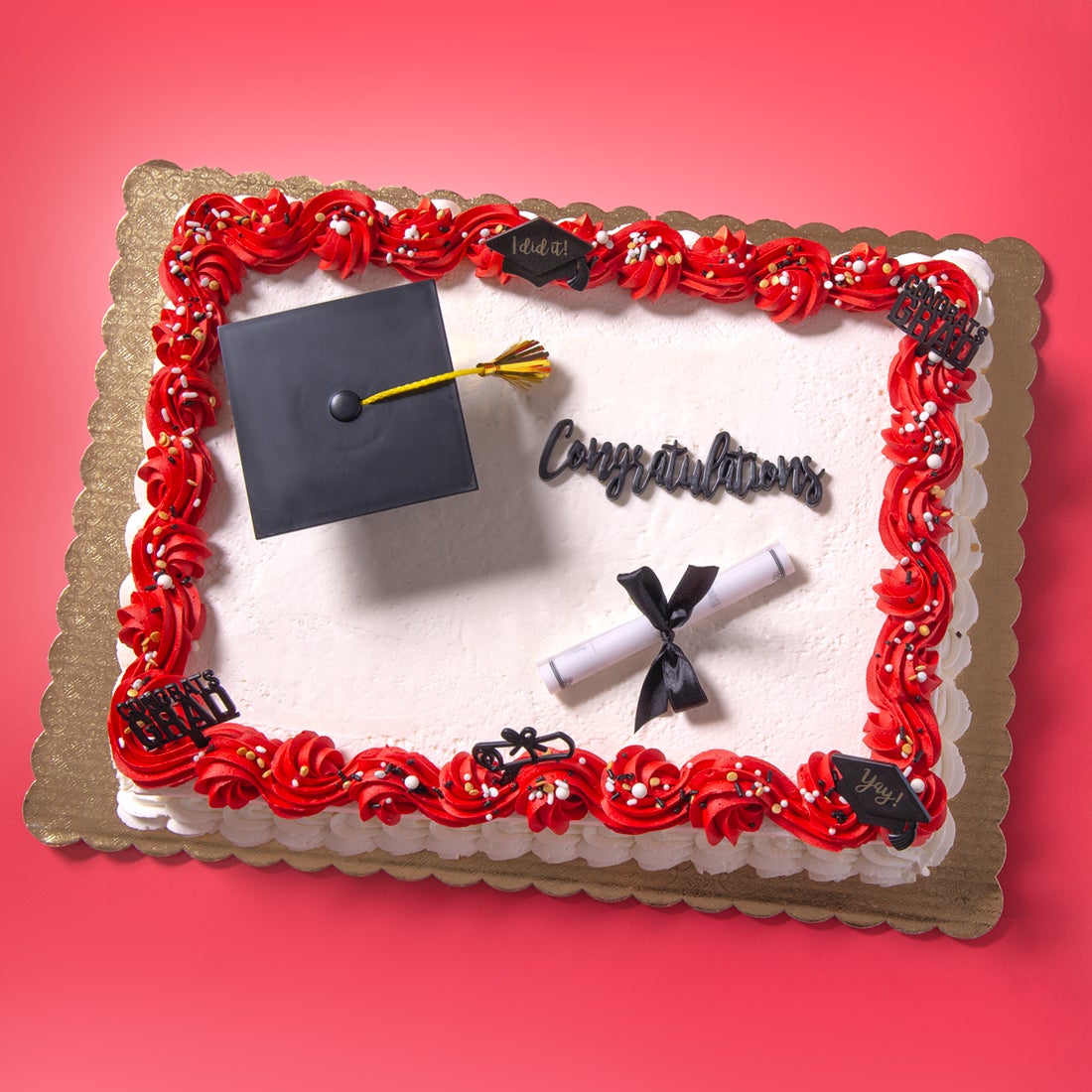 Single Layer Grad Cake | The Sugar Bakery