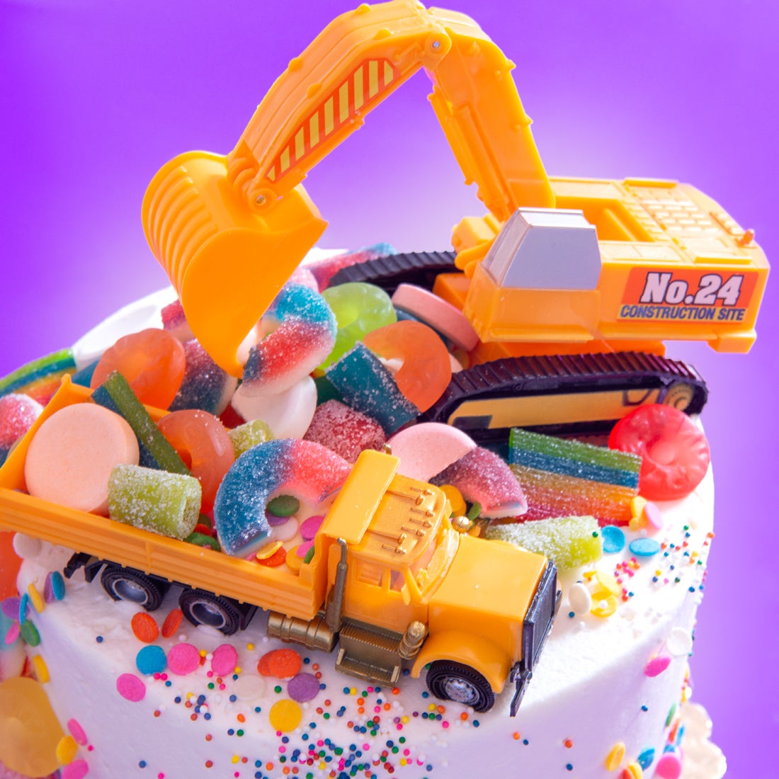 Candy Construction Cake | The Sugar Bakery