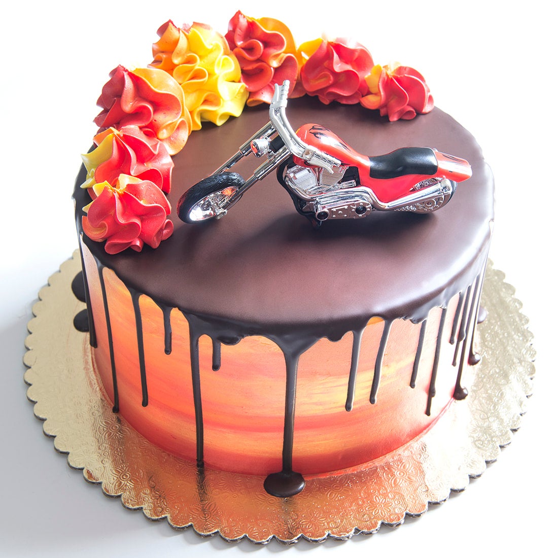 easy motorcycle cake