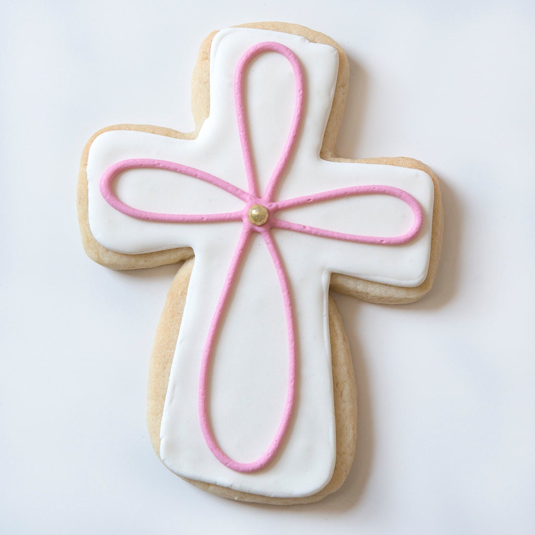 Cross Decorated Cookie Favor - Classic | The Sugar Bakery