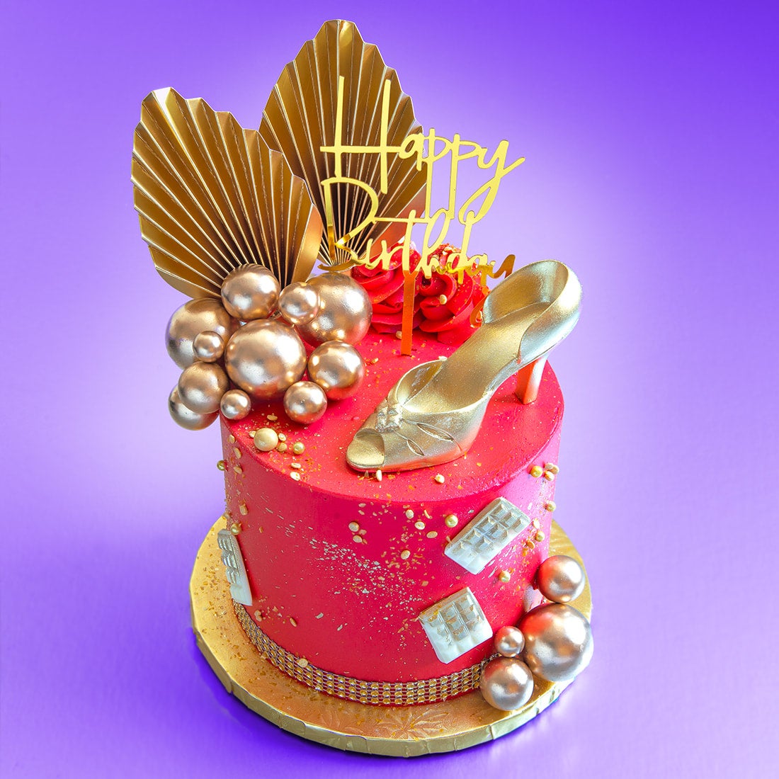 Happy Birthday Lady Cake
